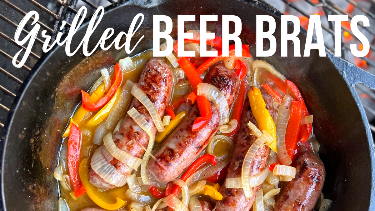 Grilled Beer Brats | Beef Brats – Cooking with the Robinsons
